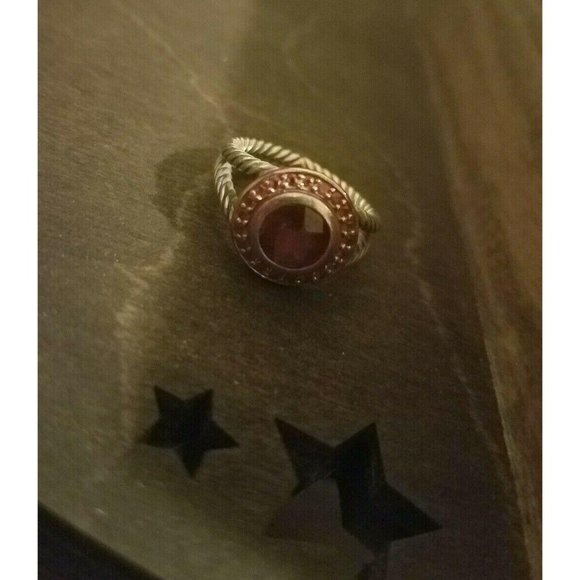 David Yurman | Jewelry | David Yurman Garnet Pink Cerise Ring | Poshmark